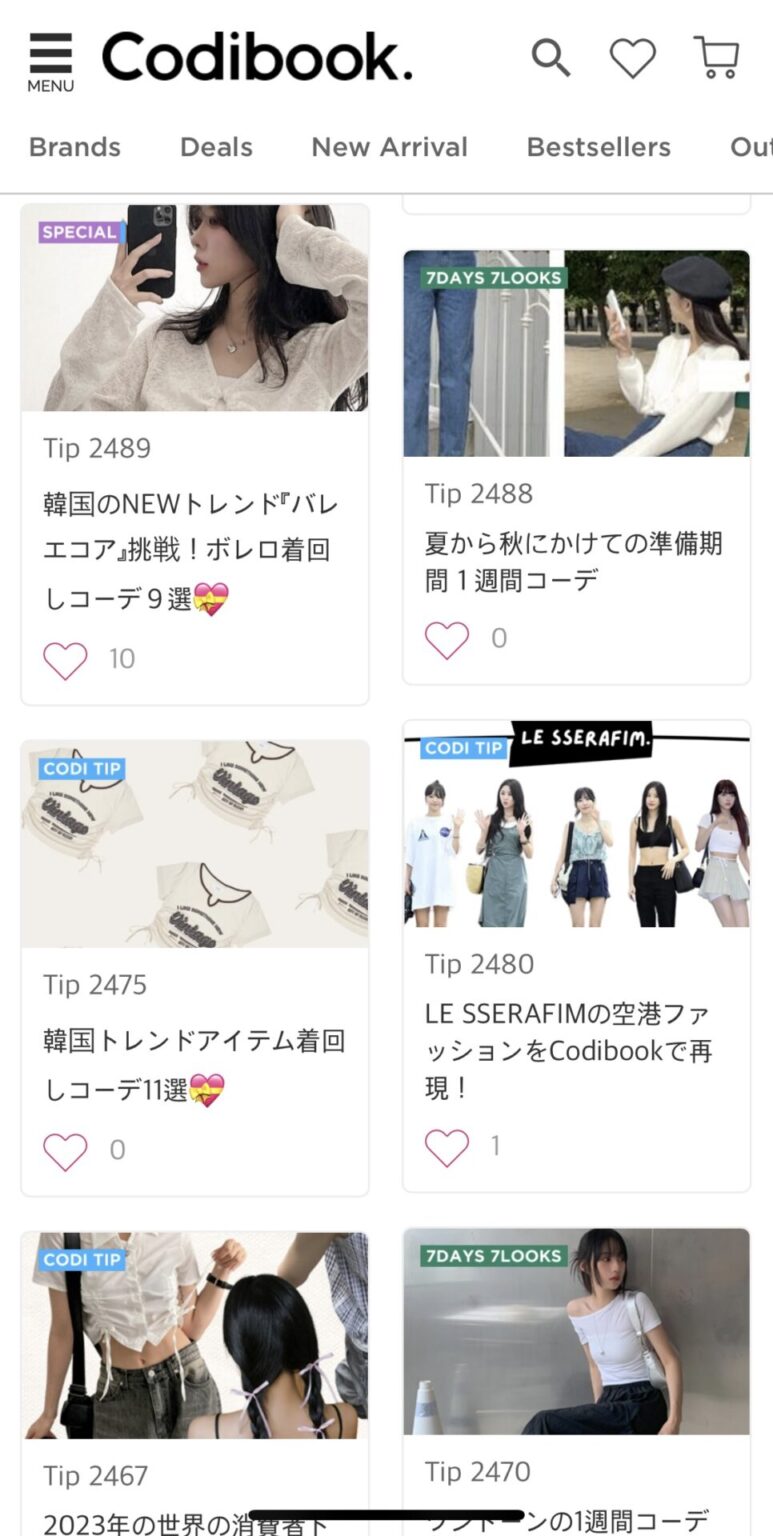 【韓国ファッション】Codibook（コーディブック）使ってみた！メリット・デメリットよくある質問まで徹底解説 | にゃむにゃむKOREA